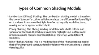 Topic5_Shading Models in computer graphics .pptx