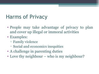Topic 5 understanding privacy | PPT
