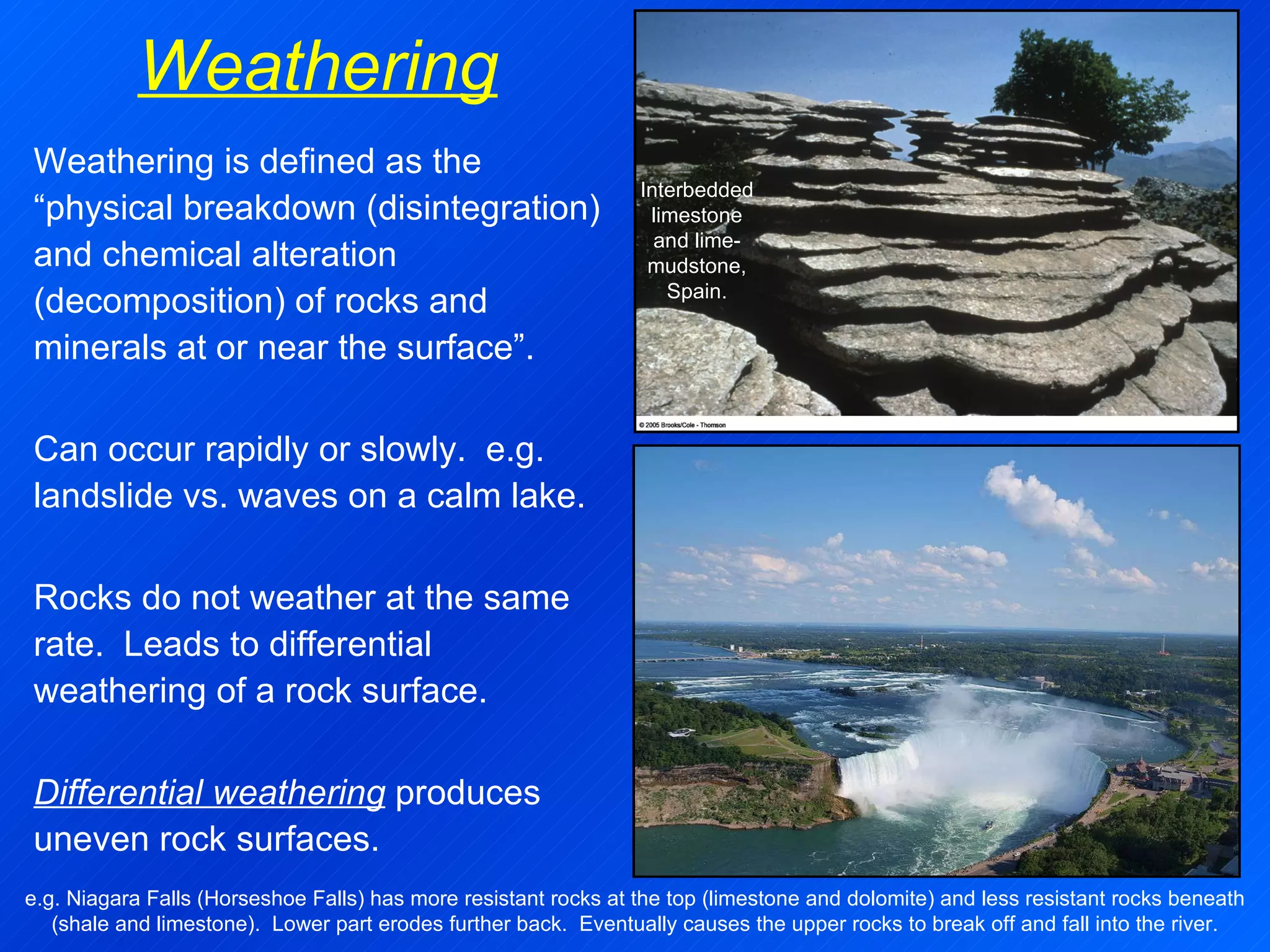 Topic 5 weathering and sediments | PPT | Geology | Science
