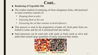 Extraction Methods fats and oils food tech | PPTX | Cooking | Food & Drink