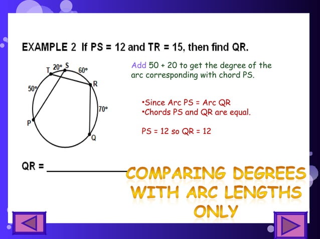 Topic6 3 arcschords | PPT