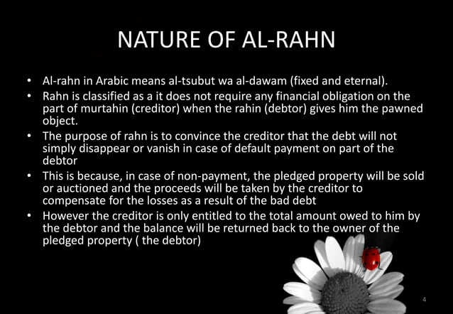 Topic 6 ar-rahnu | PPTX | Home Financing | Personal Debt