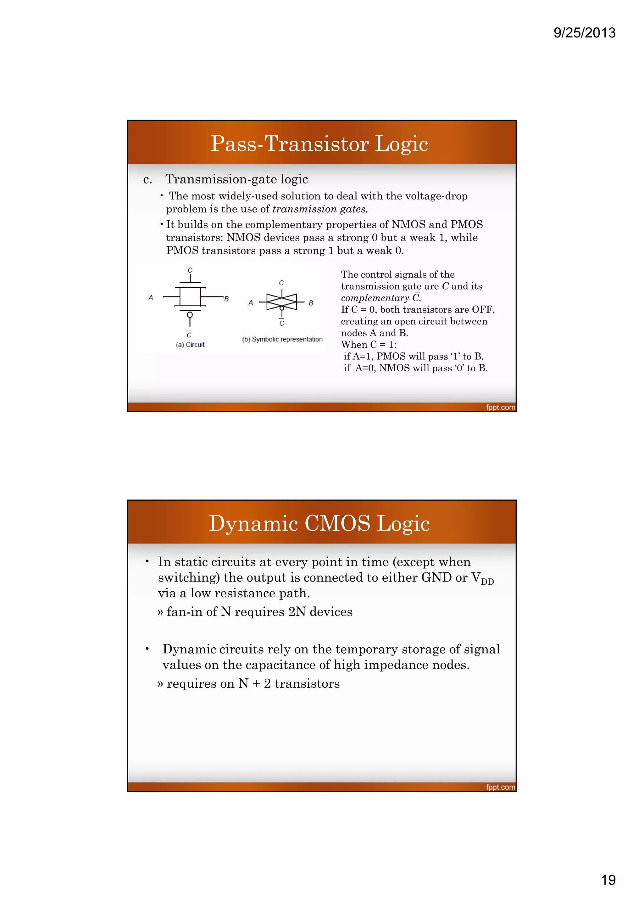 CMOS Topic 6 -_designing_combinational_logic_circuits | PDF
