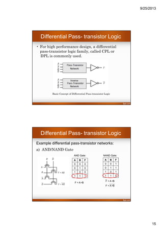CMOS Topic 6 -_designing_combinational_logic_circuits | PDF