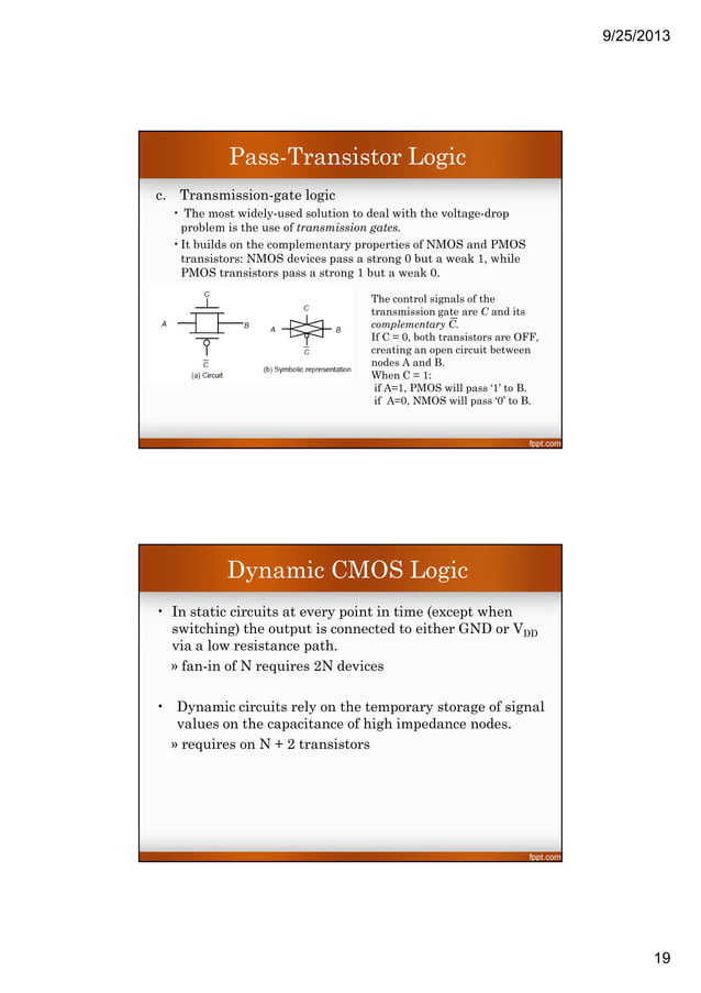 CMOS Topic 6 -_designing_combinational_logic_circuits | PDF