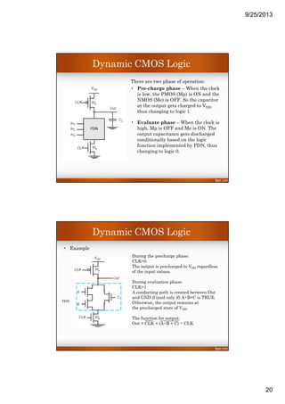 CMOS Topic 6 -_designing_combinational_logic_circuits | PDF