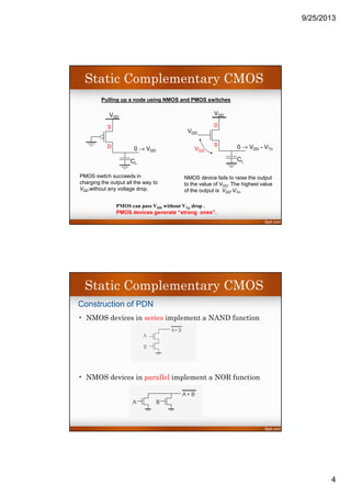 CMOS Topic 6 -_designing_combinational_logic_circuits | PDF