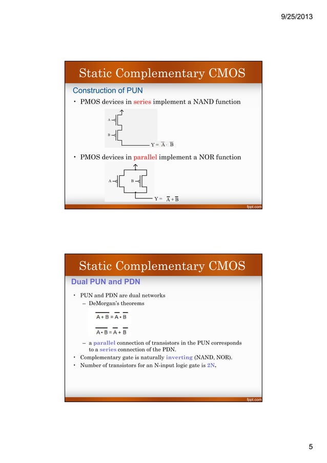 CMOS Topic 6 -_designing_combinational_logic_circuits | PDF