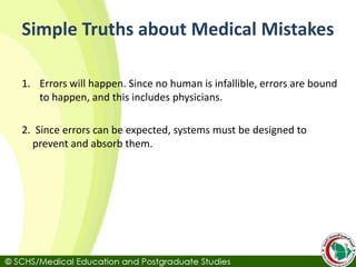 SCHS Topic6: Medical Errors | PPTX