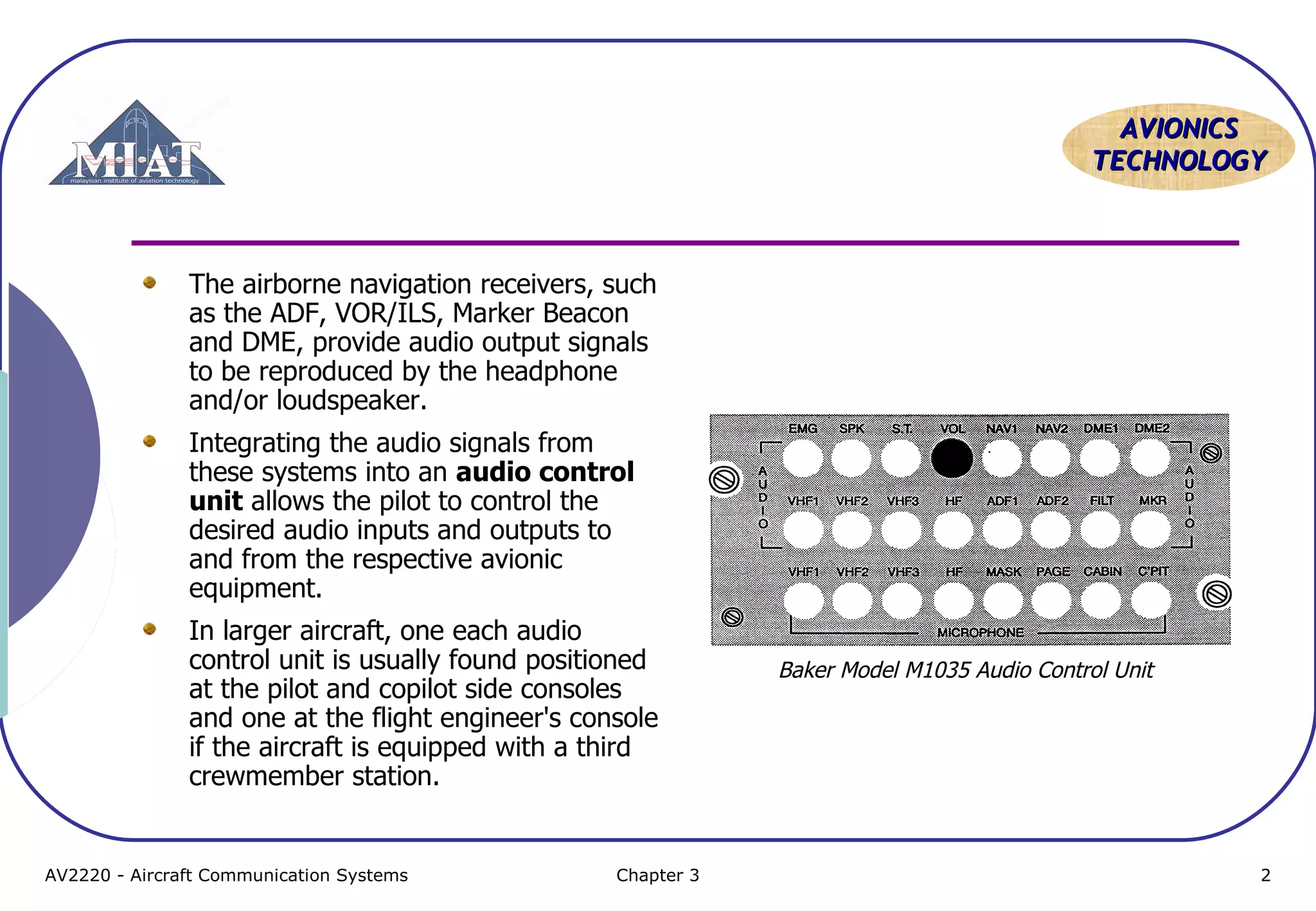 Aircraft Communication Topic 6 pa system | PDF