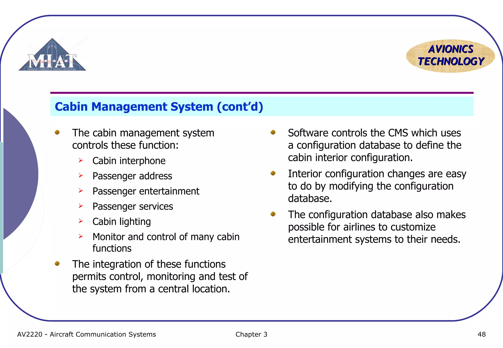 Aircraft Communication Topic 6 pa system | PDF