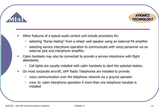 Aircraft Communication Topic 6 pa system | PDF