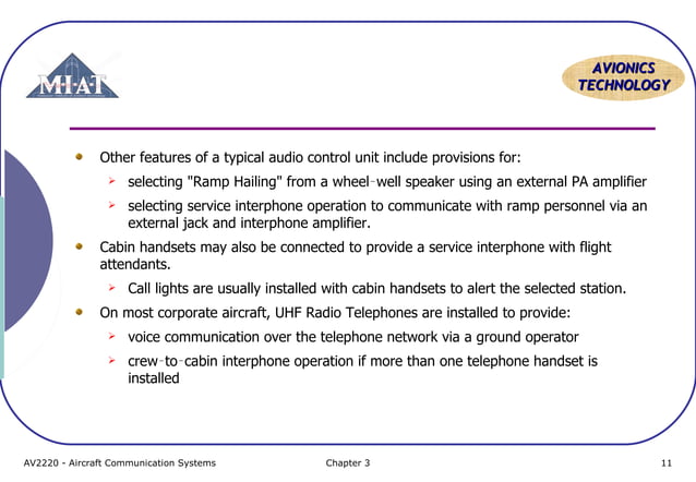 Aircraft Communication Topic 6 pa system | PDF