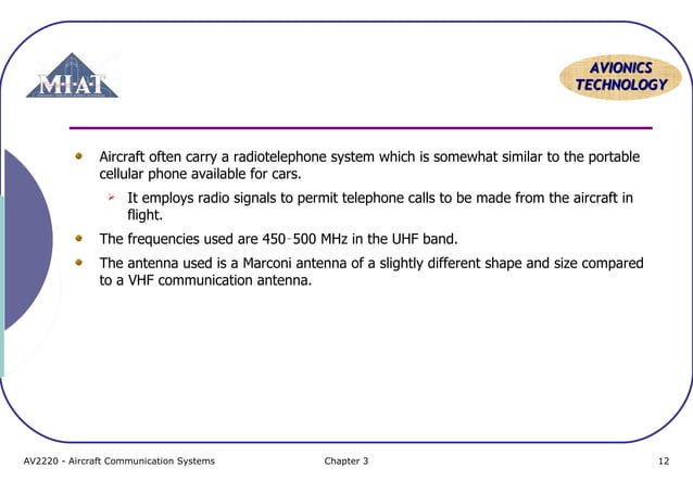 Aircraft Communication Topic 6 pa system | PDF
