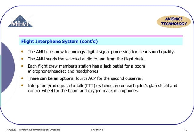 Aircraft Communication Topic 6 pa system | PDF