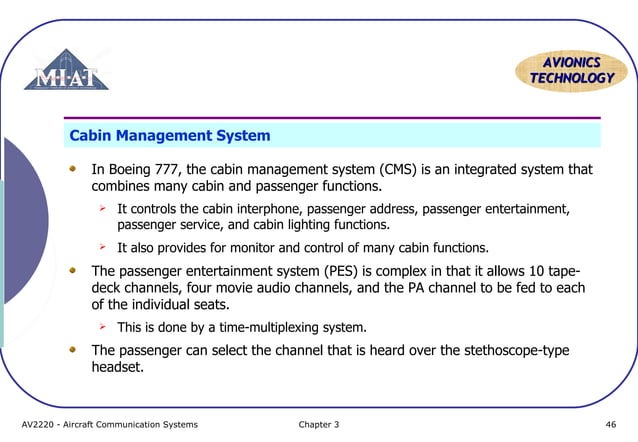 Aircraft Communication Topic 6 pa system | PDF