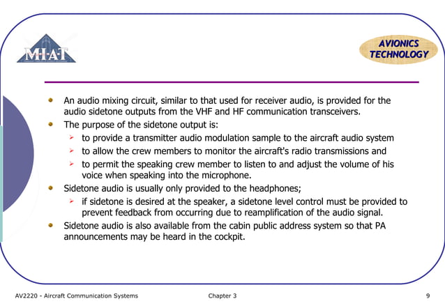 Aircraft Communication Topic 6 pa system | PDF