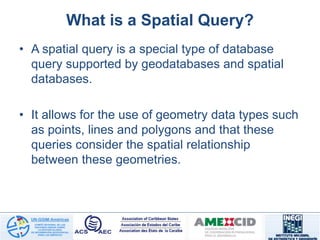 Geographic Information Systems Spatial query and analysis | PPT