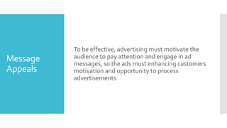 Message appeals and endorser - traditional advertising and internet ...