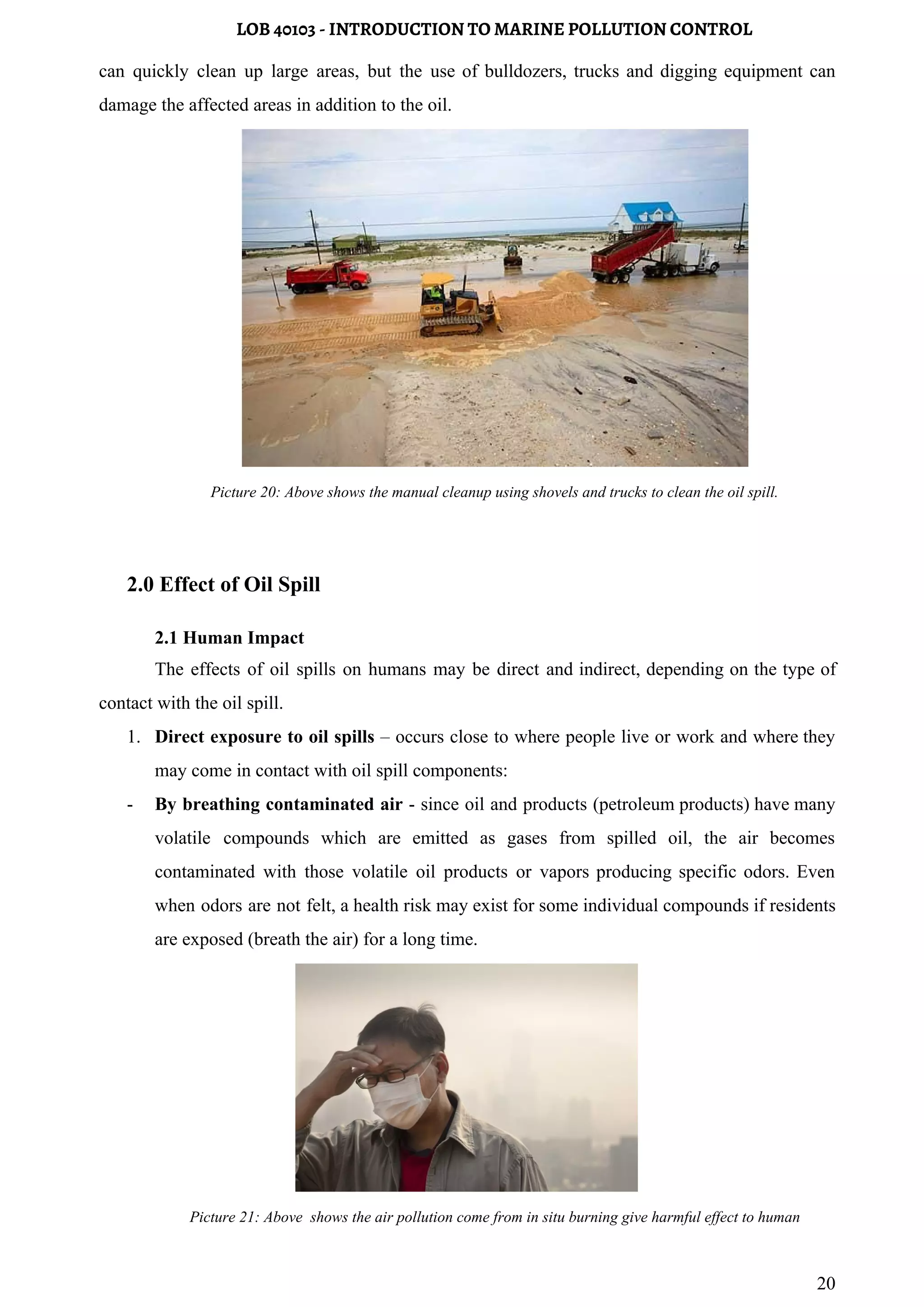 Oil Spill Clean up Operation | PDF