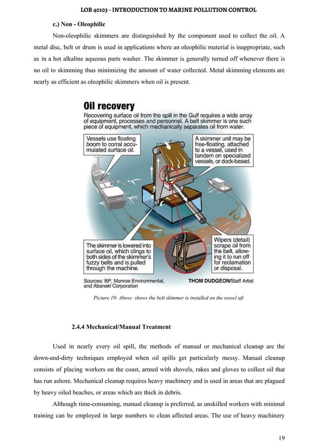 Oil Spill Clean up Operation | PDF