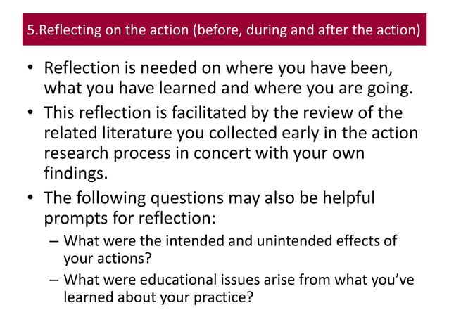 TSL3133 Topic 6 Action Research the Process | PPT