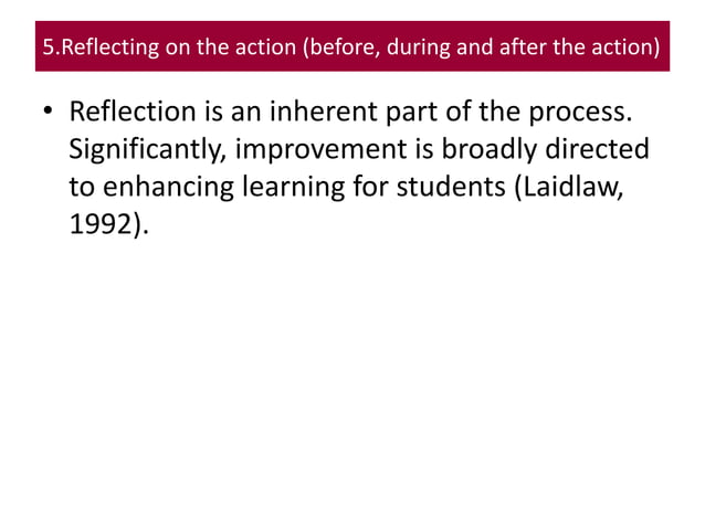 TSL3133 Topic 6 Action Research the Process | PPT
