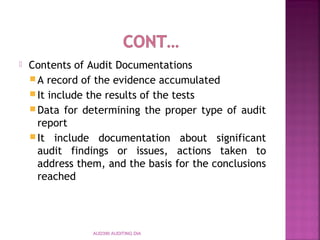 Topic 6 audit documentation | PPT