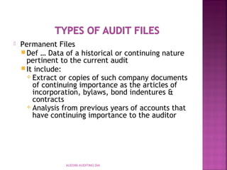 Topic 6 audit documentation | PPT