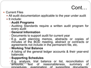Topic 6 audit documentation | PPTX