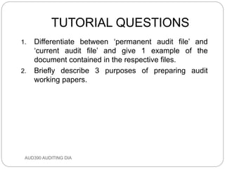 Topic 6 audit documentation | PPTX