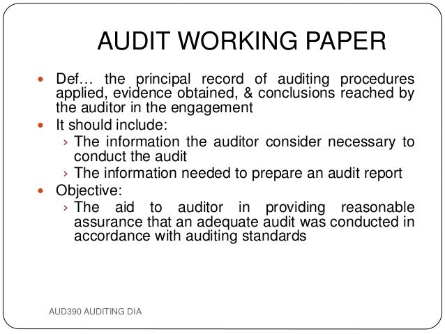 Topic 6 audit documentation