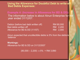 Topic 6 Debtors | PPTX