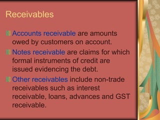 Topic 6 Debtors | PPTX