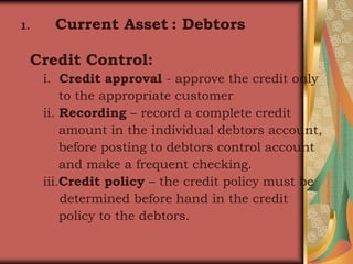 Topic 6 Debtors | PPTX