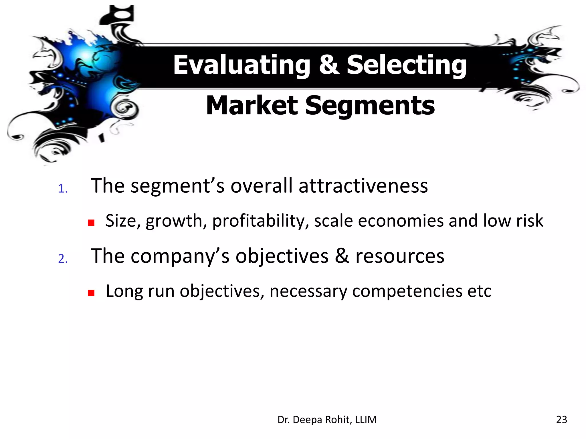 Market Segmentation and Targeting | PDF