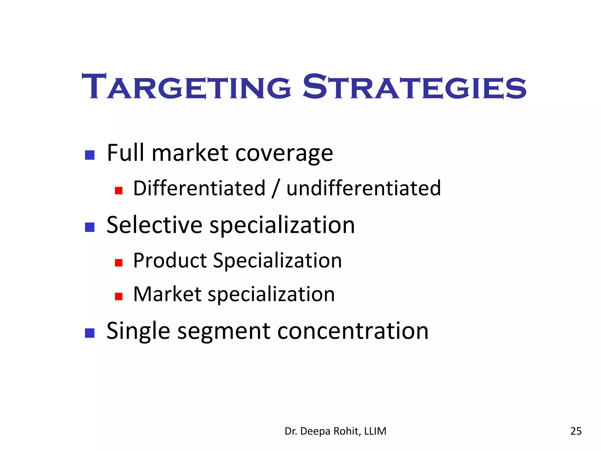 Market Segmentation and Targeting | PDF