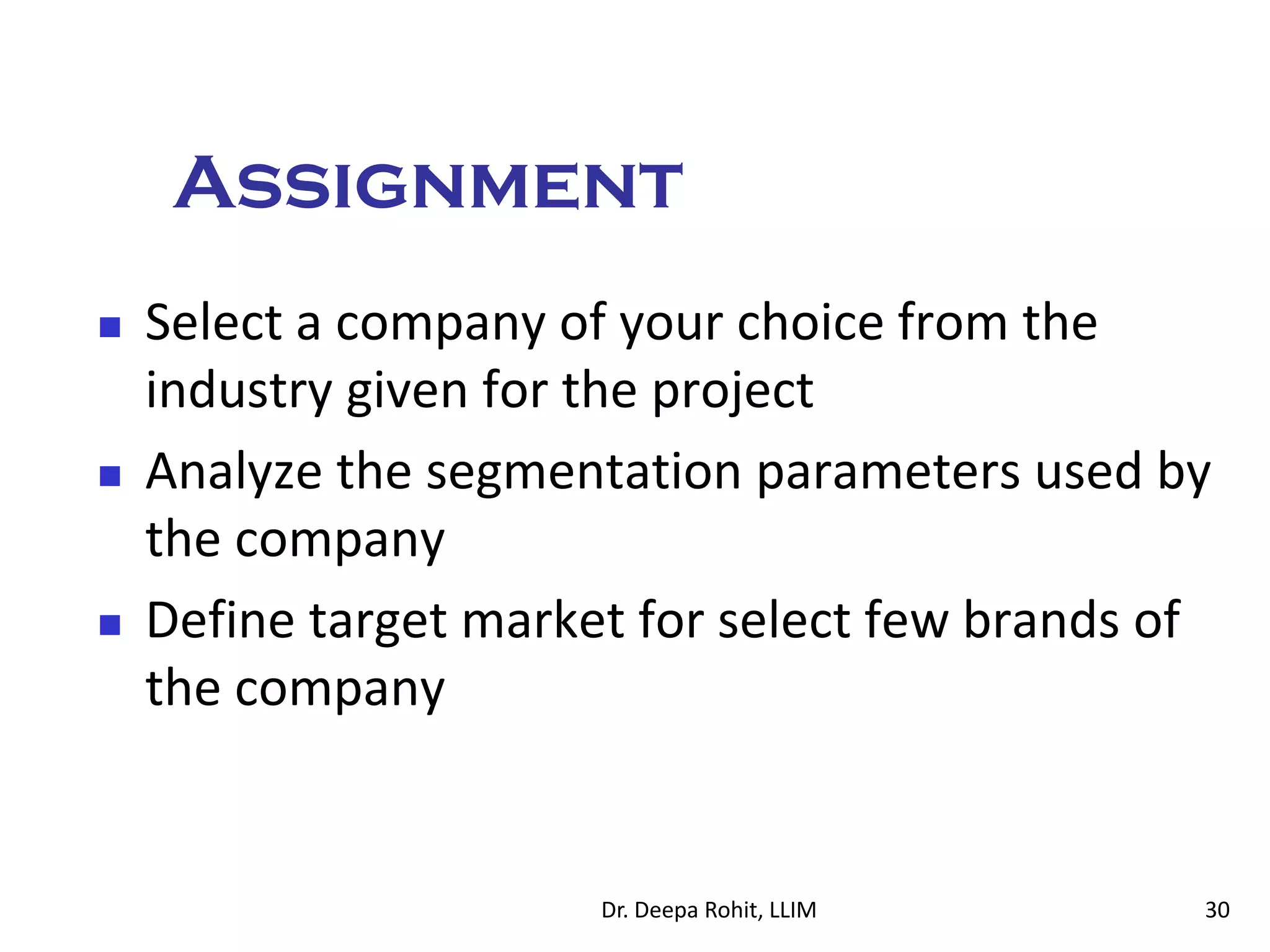 Market Segmentation and Targeting | PDF