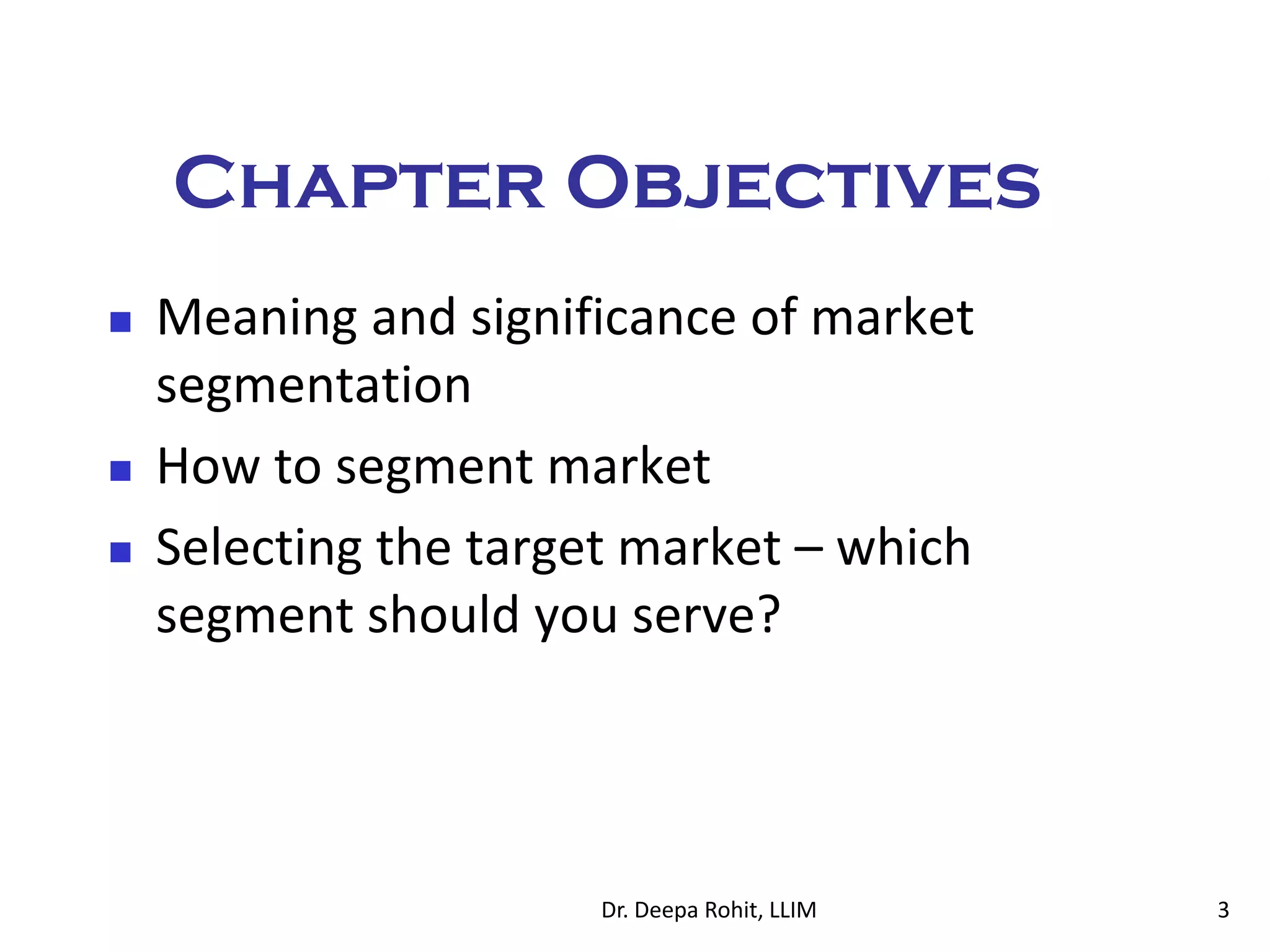 Market Segmentation and Targeting | PDF