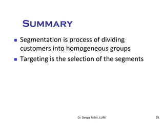 Market Segmentation and Targeting | PDF