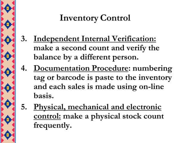 Topic 6 Inventory | PPTX | Stocks and Bonds | Personal Investing