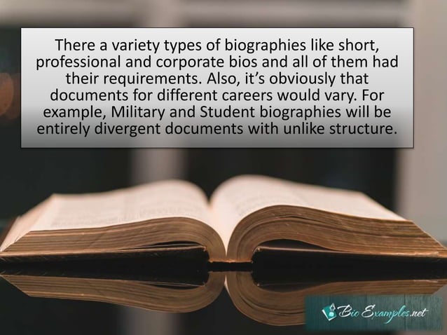 6 Magnificent Personal Biography Examples to Use at Home | PPT