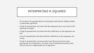 Topic 6 (model specification) | PPTX | Mutual Funds | Personal Investing