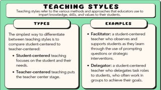 Philosophy of teaching and teaching style.pptx