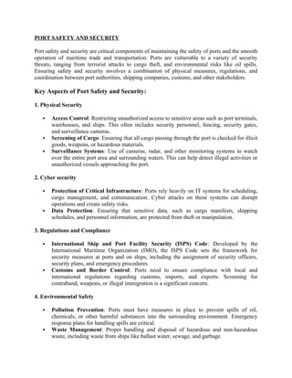 TOPIC 6 business PORT SAFETY AND SECURITY.docx