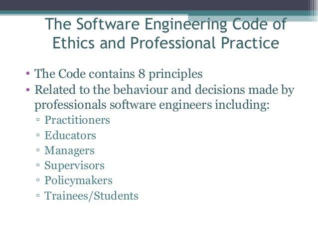 Topic 6 professional ethics