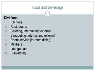 2015 DHT1113 Topic 6 the food service industry | PPTX