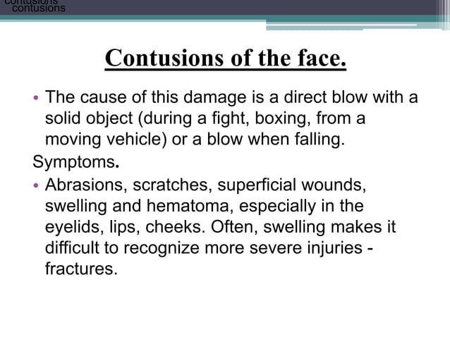 Traumatology of the maxillofacial region. Soft tissue injuries of the ...