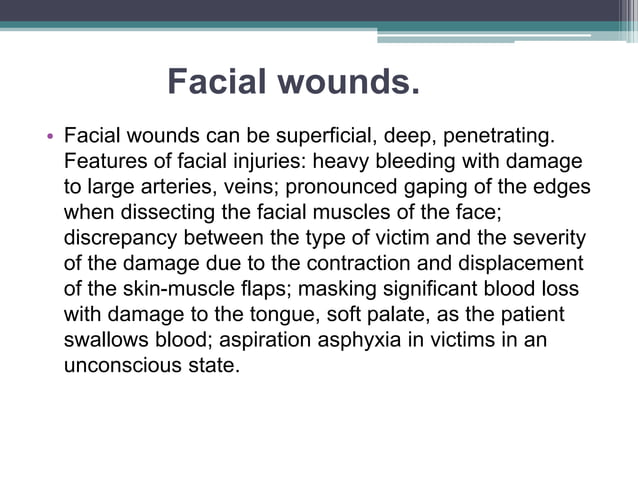 Traumatology of the maxillofacial region. Soft tissue injuries of the ...