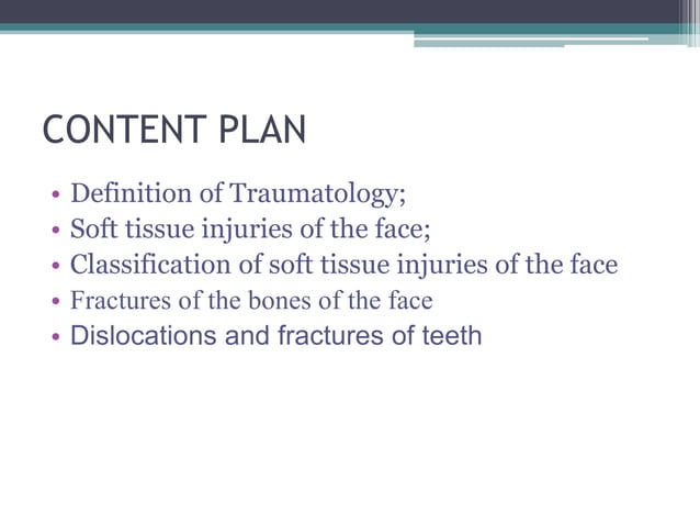 Traumatology of the maxillofacial region. Soft tissue injuries of the ...